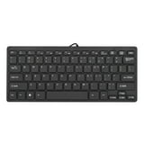 Anself Slim Low Profile Mini Wired USB Keyboard, 78 Keys, Waterproof ...