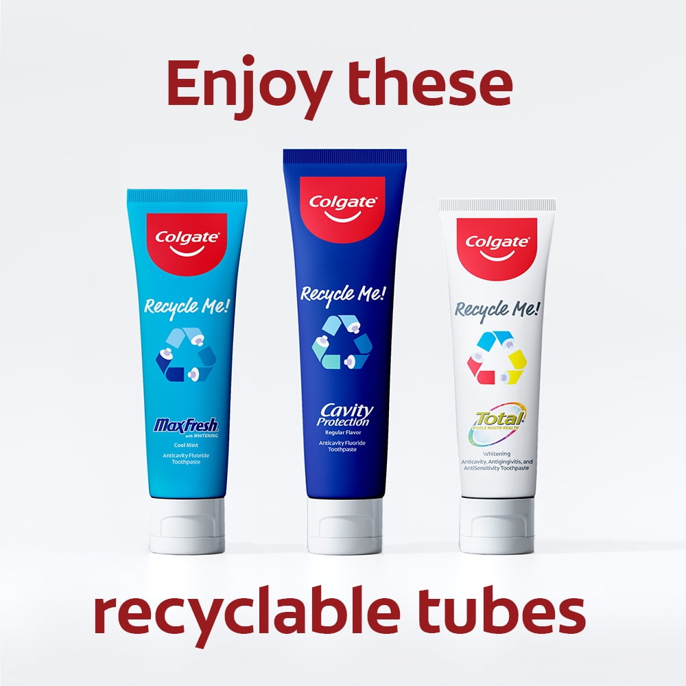 Colgate Max Fresh with Whitening Toothpaste with Mini Breath Strips ...