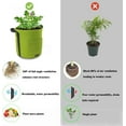 NUNET 7 Gallon Potato Grow Bags, Nonwoven Fabric, Access Flap, Durable ...