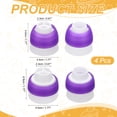 4 Pcs Piping Tip Coupler, Plastic 3 and 1 Color Couplers Icing Frosting ...