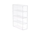 4 Compartment Glasses Storage Box Protective Eyewear Case Dustproof and ...