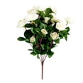 Artificial Silk Flower Bouquet, UV Resistant Faux Plant for Indoor ...