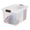 IRIS 18 Gal. Store-It-All Plastic Storage Tote, Clear Set of 2 ...