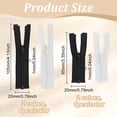 24Pcs 4 Styles Garment Accessories Alloy with Nylon Zipper Zip-fastener ...