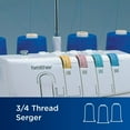 Brother 1034D Heavy-Duty Serger, 1300 Stitches, Metal Frame, with Trim ...