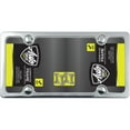 Auto Drive Chrome Plastic License Plate Frame with Fasteners - Walmart.com