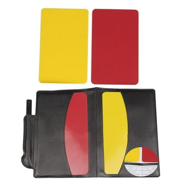 4 Sets Referee Cards Set Red And Yellow Cards With Holder Scorebook ...