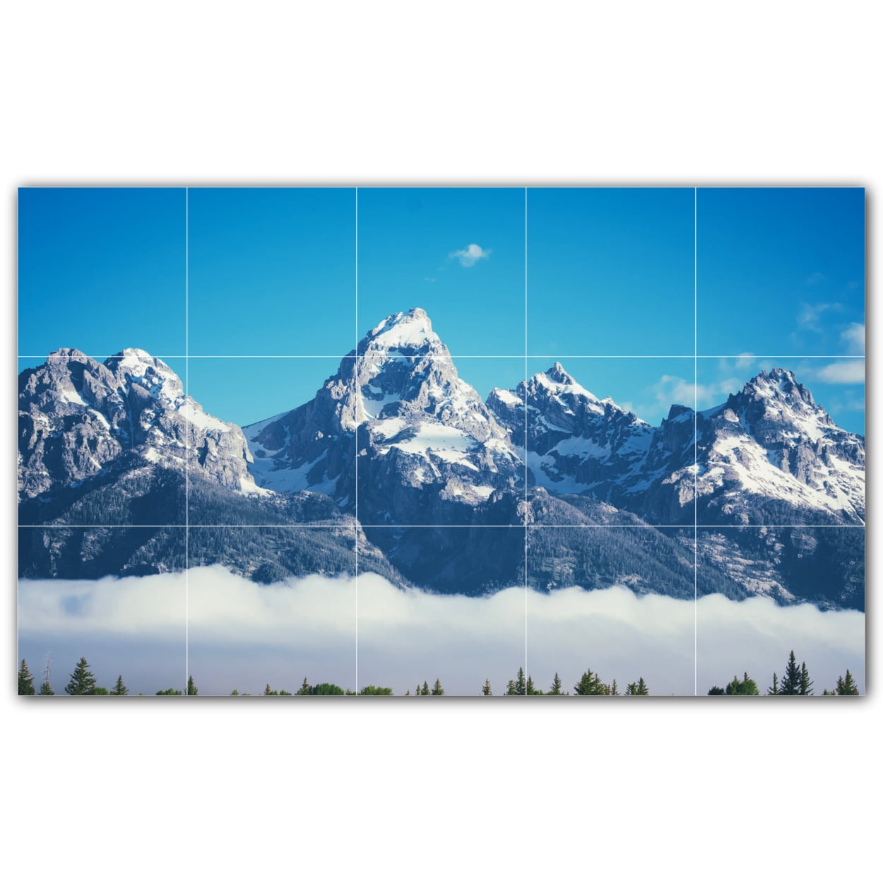 Picture-Tiles.com: Mountains Ceramic Tile Wall Mural WAL500866-53XL. 60 ...