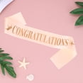 Congratulations Sash for Women Graduation Party Birthday Decor Gold ...