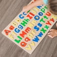 Melissa & Doug Upper & Lower Case Alphabet Letters Wooden Puzzle (52 ...