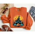 Spooky Castle With Bat T-Shirt, Cute Women's Spooky Castle Halloween ...