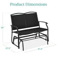 Best Choice Products 2-Person Outdoor Swing Glider, Steel Patio ...