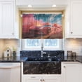 27"x24" Tier Curtains 2 Panels Red Sports Car Semi Sheer Kitchen Short ...