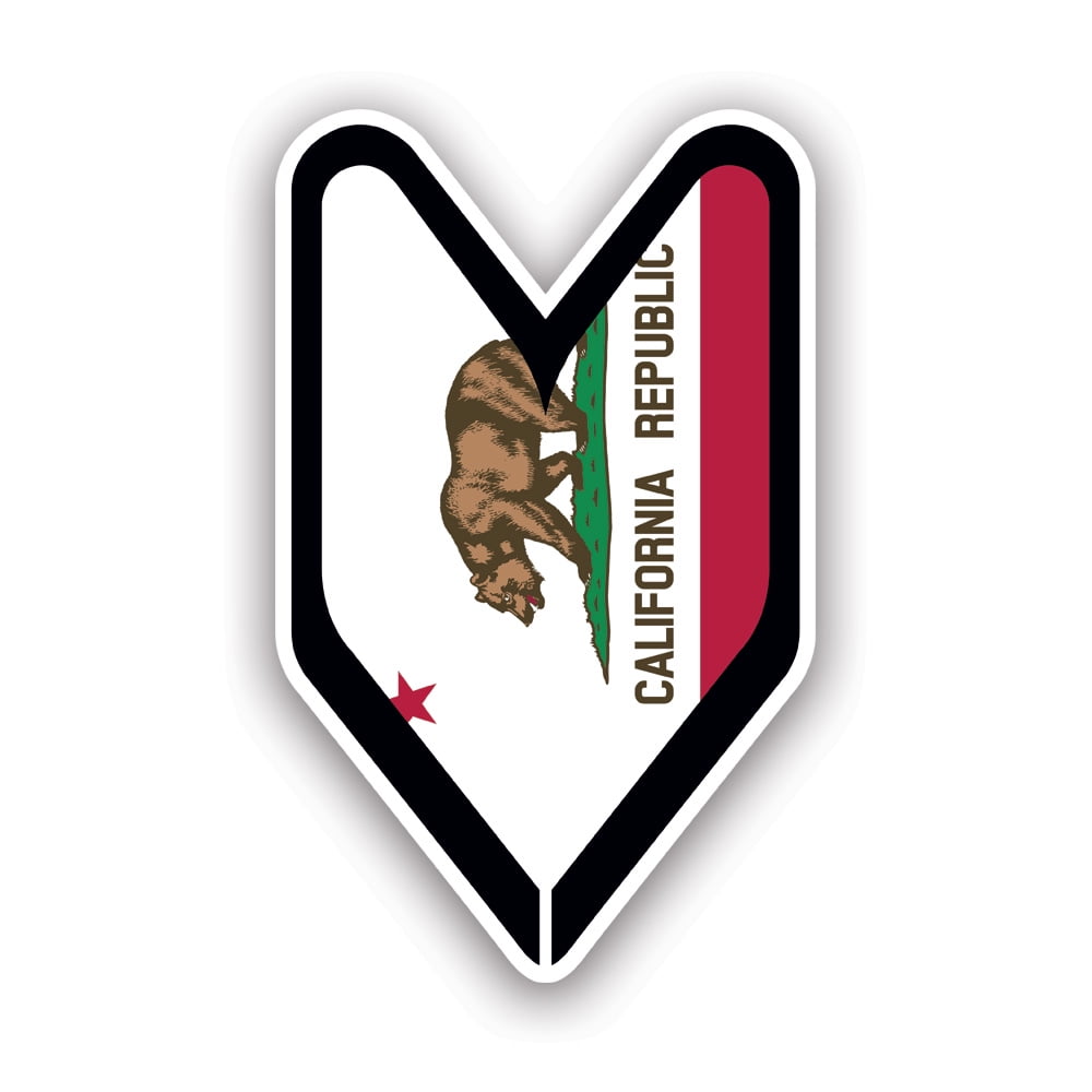 California Driver Badge Sticker Decal - Self Adhesive Vinyl ...