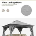12'x12' Patio Gazebo Pergola Style, Hardtop Grade Outdoor Gazebo Gazebo ...