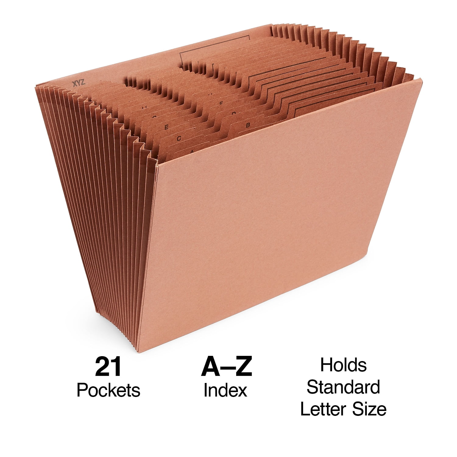 Staples Letha-Tone Expanding File A-Z Index Letter Size 21-Pockets ...