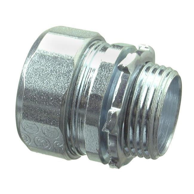 Halex 63512 Galvanized Steel Rigid Compression Connector- 1.25 in ...