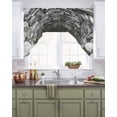 Deep Well Kitchen Swag Valances for Windows, Cave Opening Rustic ...