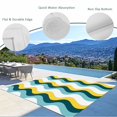 Bohemian Outdoor Rug, Summer Abstract Ocean Wave Irregular Colorful ...