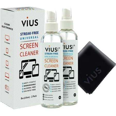 vius® Computer Screen Cleaner Spray and Protection for LCD LED TV ...