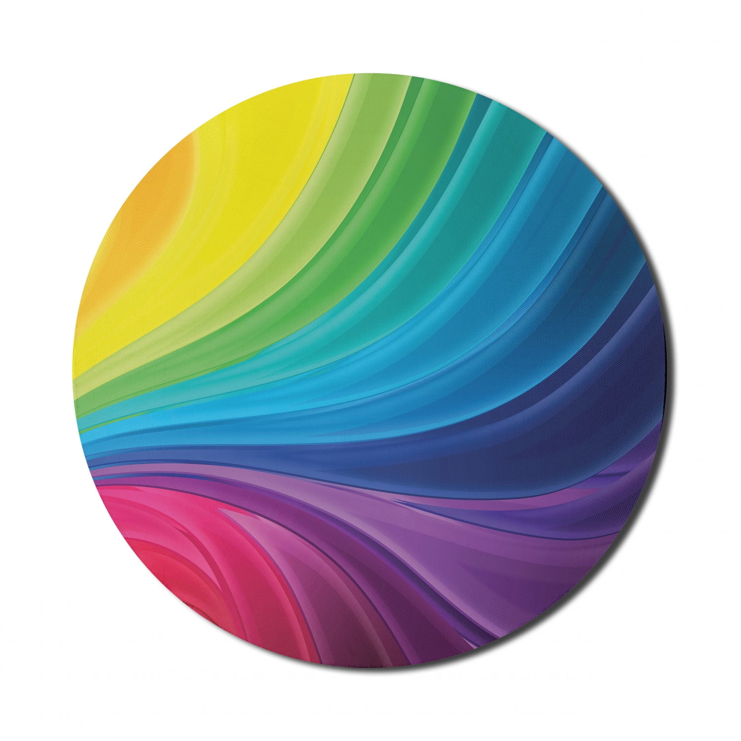 Abstract Mouse Pad for Computers, Abstract Smooth Rainbow Inspired ...