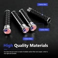 4PCS Car Door Lock Knobs, American Flag Patriotic Lock Pin Decorative ...