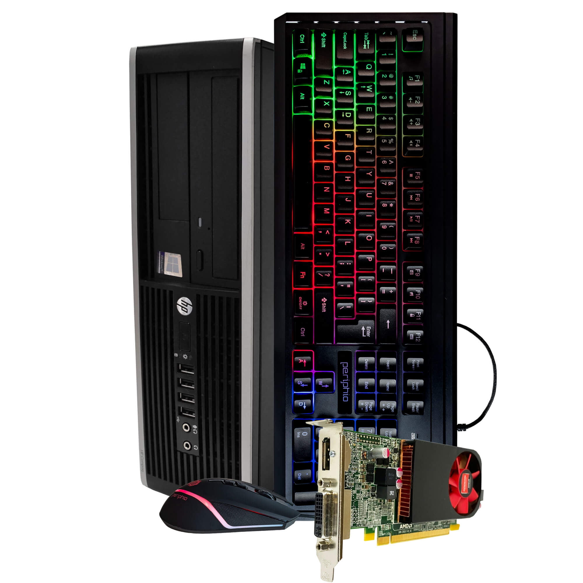 Restored HP Gaming Computer Desktop, Intel Quad-Core i5, AMD Radeon R7 ...