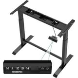 WORKPRO 48" Electric Desk, Adjustable Height, Dual Motor, 500 lbs Load ...