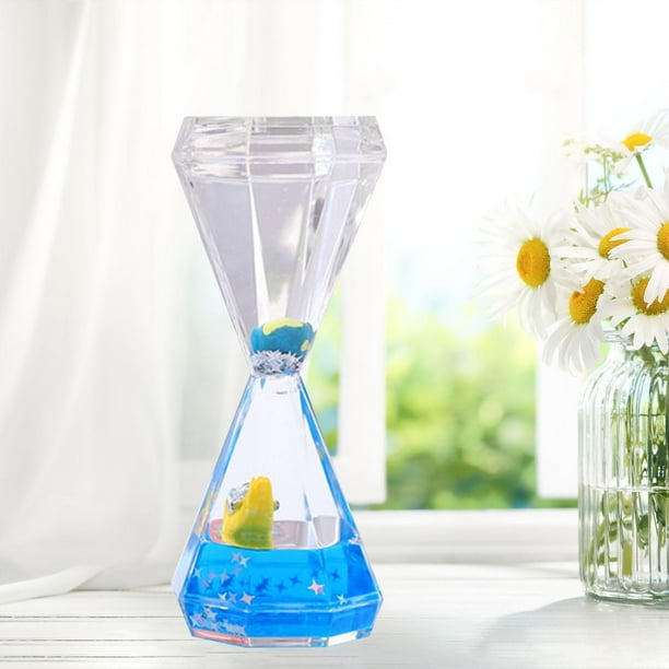 Liquid Hourglass Timer Liquid Motion Bubbler Timer Home Decor Creative Hourglass Liquid Bubbler for Children Boys Adults Birthday Gift Blue Walmart Business Supplies