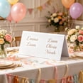10/20Pcs V Shape Table Tent Cards Erasable Acrylic Table Name Sign For ...