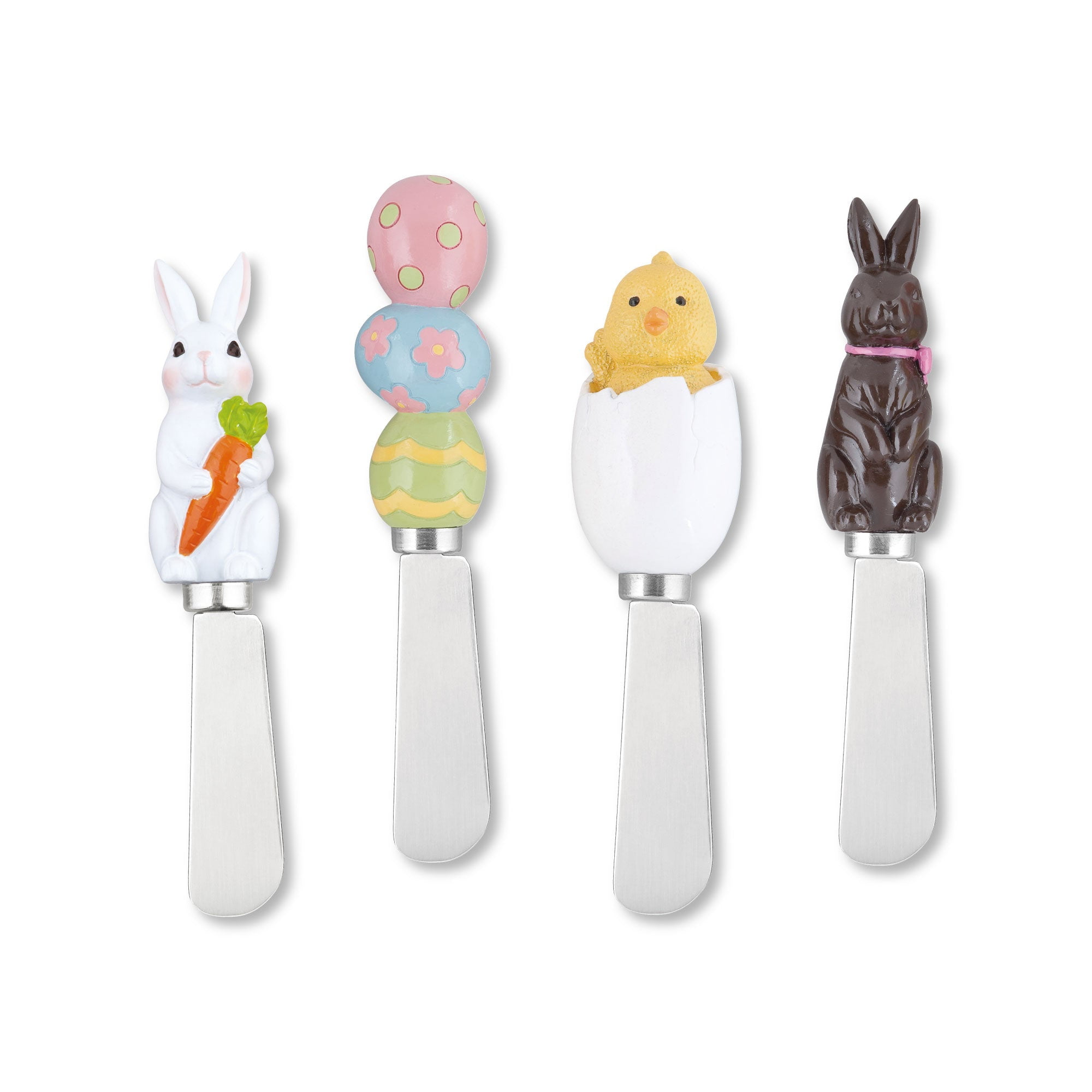 Mr. Spreader 4-Piece Hand Painted Resin Handle with Stainless Steel ...
