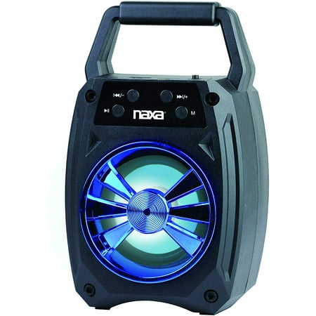NAXA Electronics NAS-3095 Blue Portable Bluetooth Speaker with LED ...