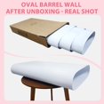3-Piece Vivid White PVC Cake Stand Set with Spandex Covers and Water ...