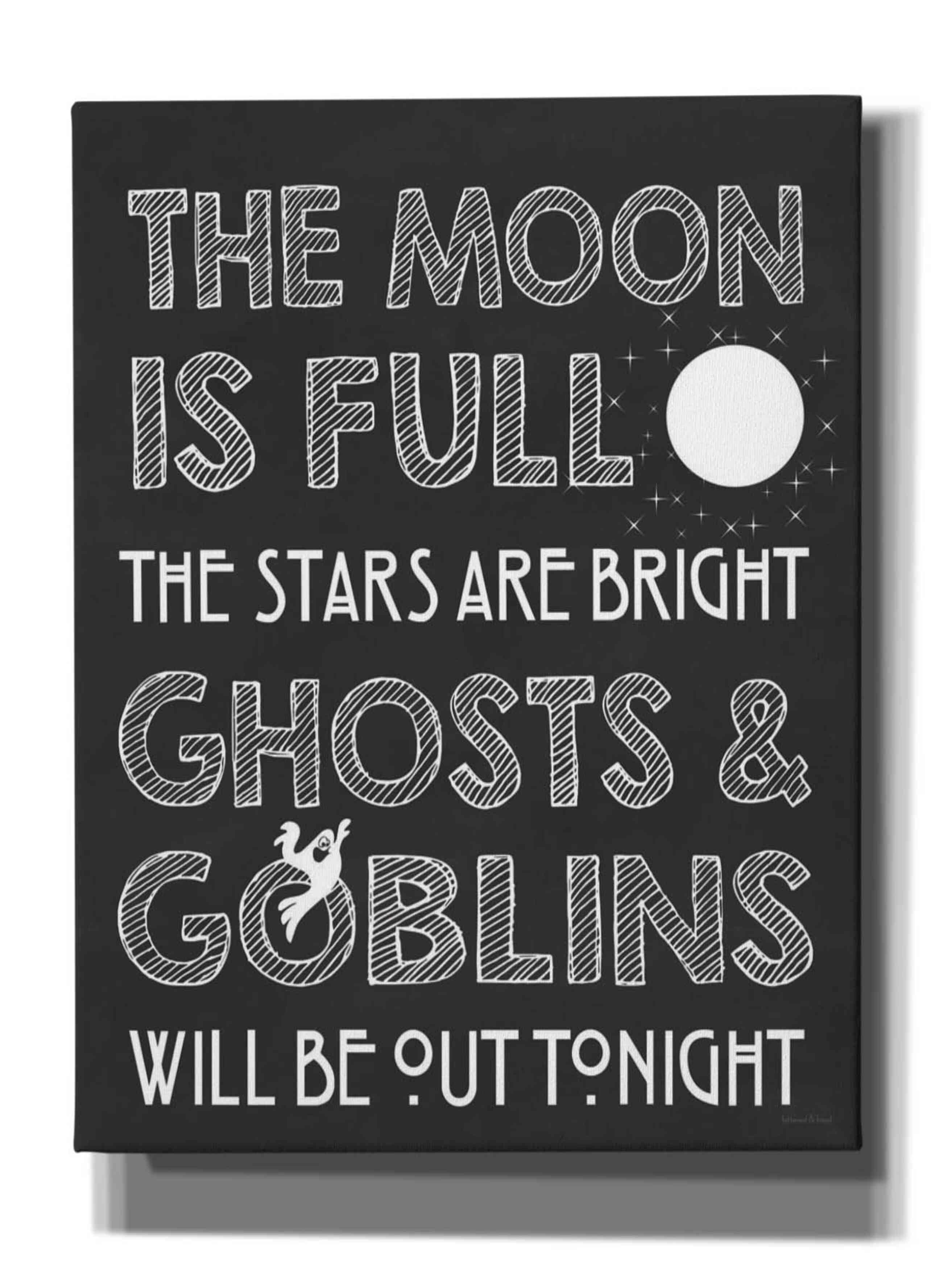 Epic Graffiti 'The Moon Is Full II' by Lettered & Lined, Giclee Canvas ...
