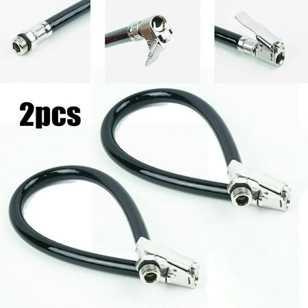 MYG 2× Tire Inflator Air Tyre Pressure Meter Car Pump Hose Gauge ...