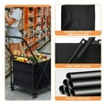 "RAXSINYER Foldable Rolling Grocery Trolley, Portable Shopping Cart ...