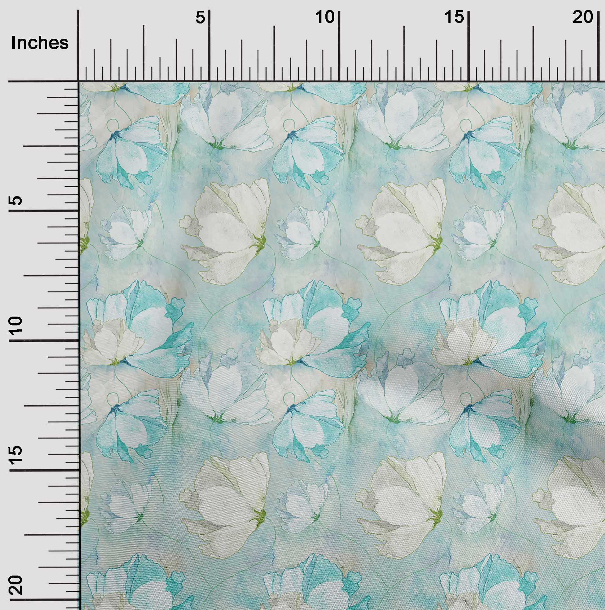 oneOone Silk Tabby Light Mint Green Fabric Flower Sewing Craft Projects ...