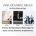 ADA CENTRAL SIGNS - 6" X4" No Pets Allowed Sign - ADA Compliant Tactile ...