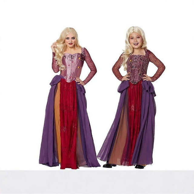 Vestido de princesa de corte de bruja medieval, disfraz para padres e ...