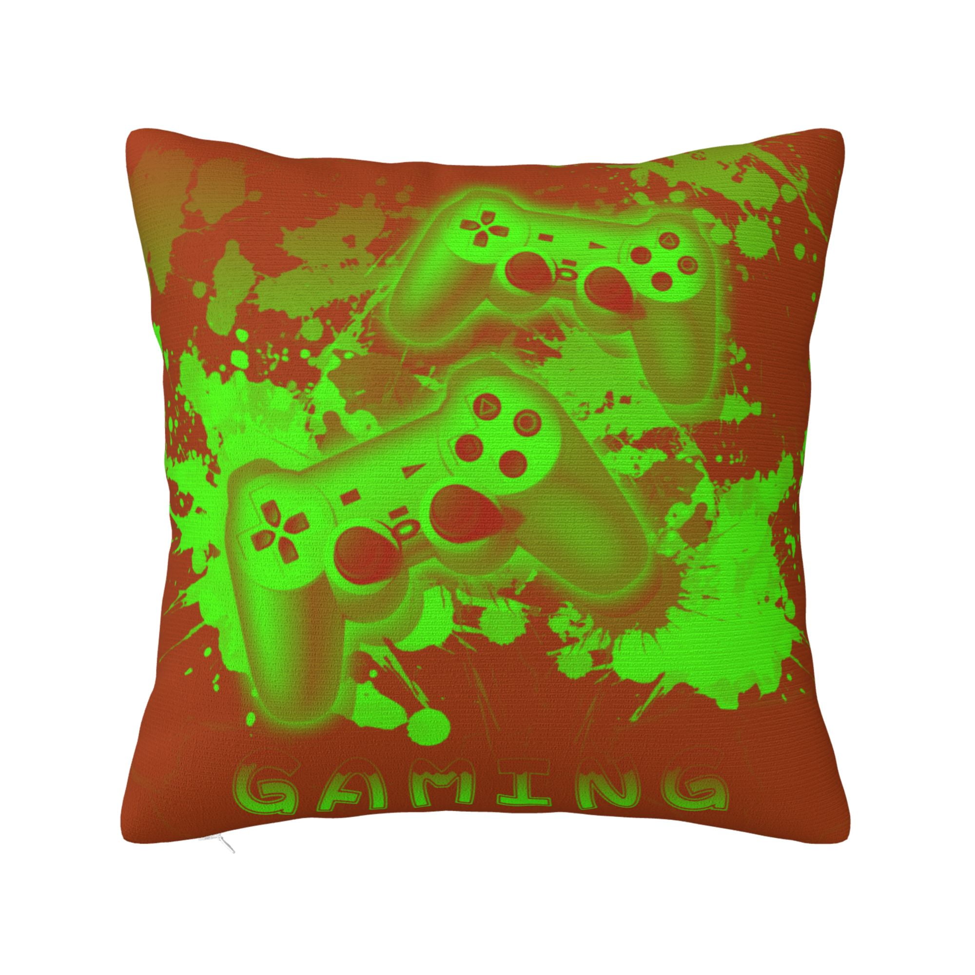 ZICANCN Retro Brown Gamepad Print Throw Pillow Covers, Bed Couch Sofa ...