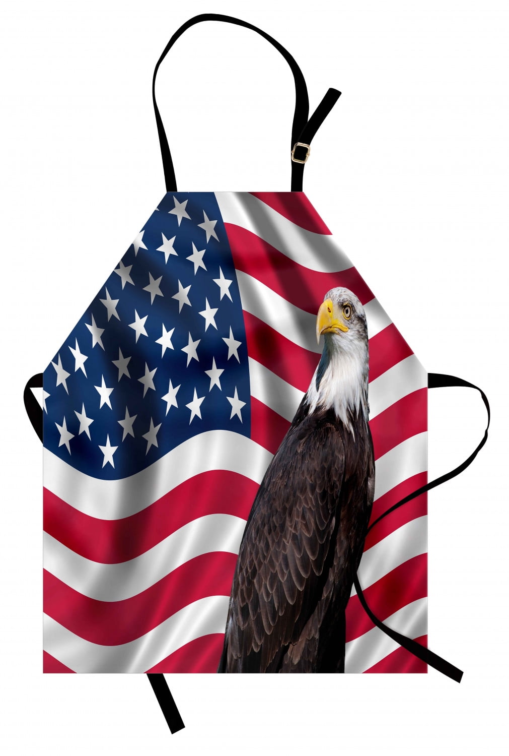 Eagle Apron Patriotic Symbols of the Land with an American Flag with a ...