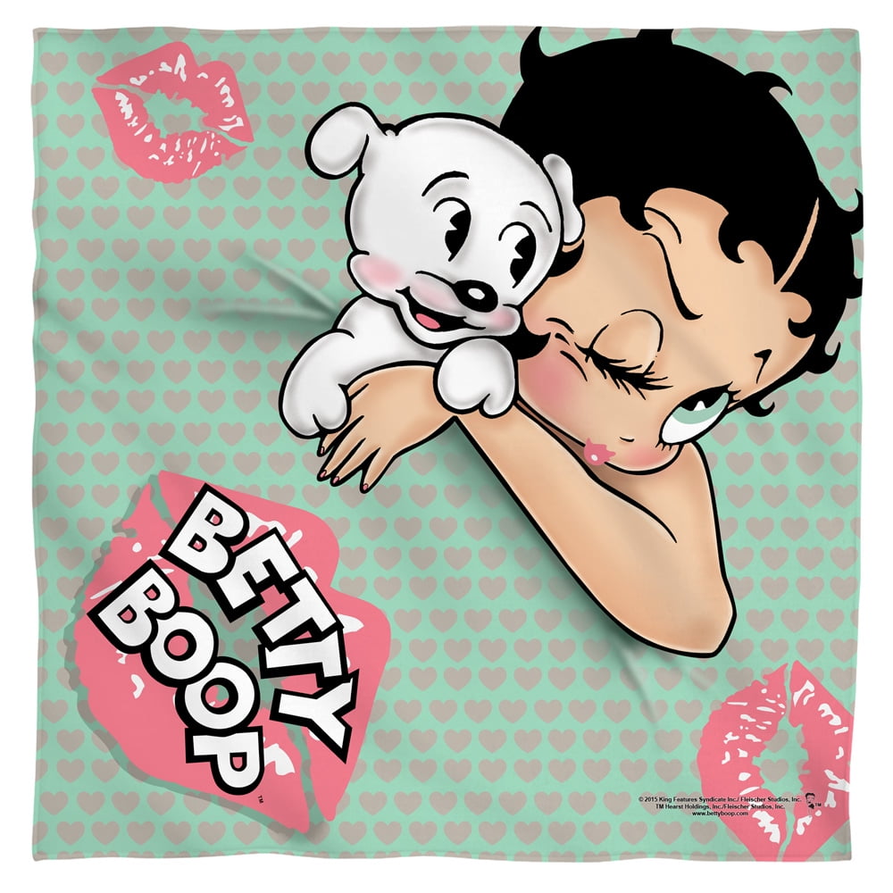 Trevco - Betty Boop Goodnight Kiss Bandana (21 in x 21 in) - Walmart ...