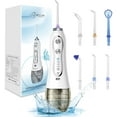 BESTOPE Water Flosser 300ML 5 Modes & 6 Jet Tips - IPX7 Waterproof ...