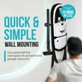 InterVac Wall Mounted Garage Vacuum Cleaner, 1 Gallon with Stretch Hose ...