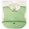 UpwardBaby Food-Catching Silicone Bib - BPA Free - 100% Food-Grade ...