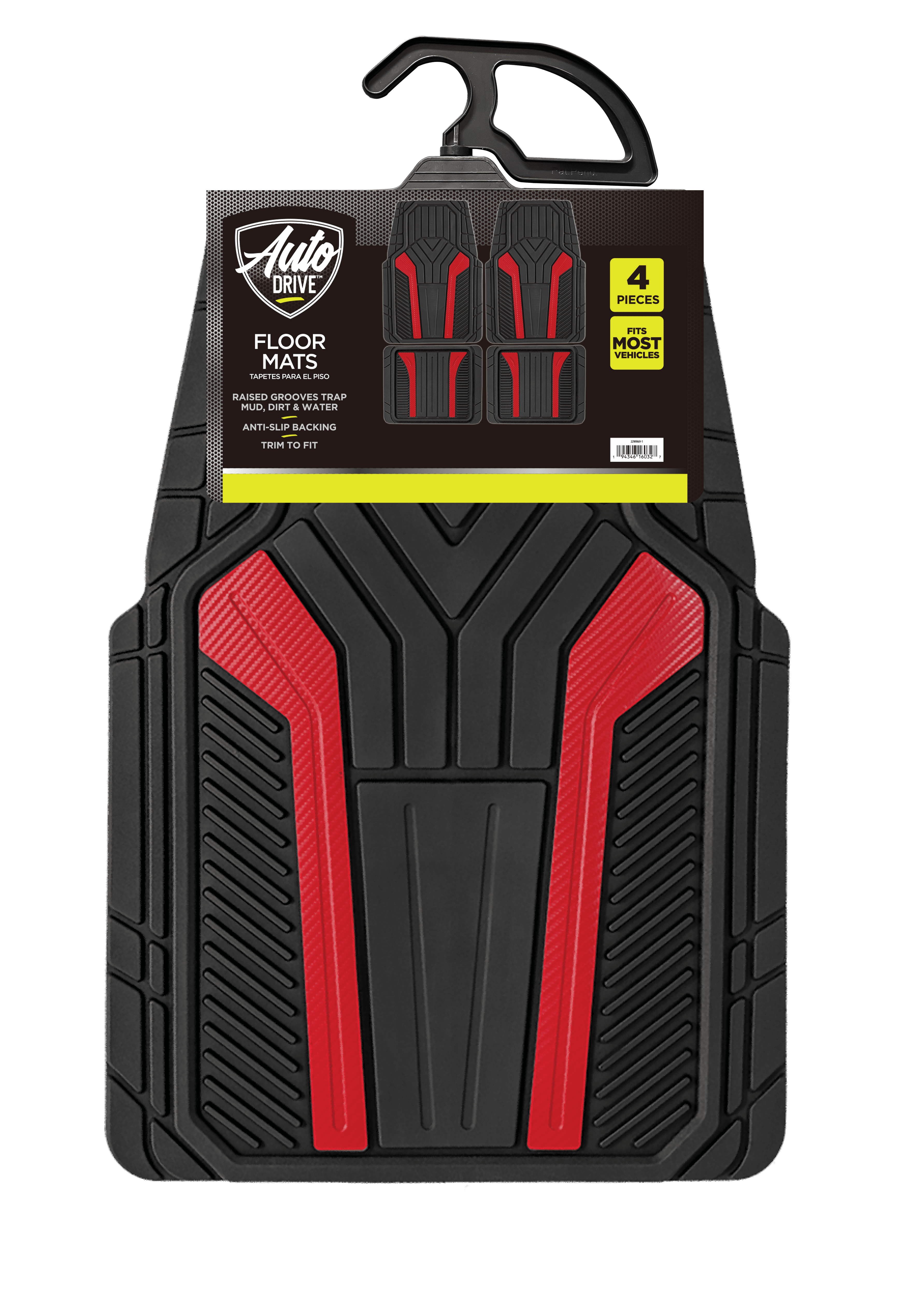 Auto drive metallic plate rubber floor mats store