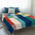 Blue Green Red Blanket Soft Cozy Warm Throw Blanket for Couch, Plush ...