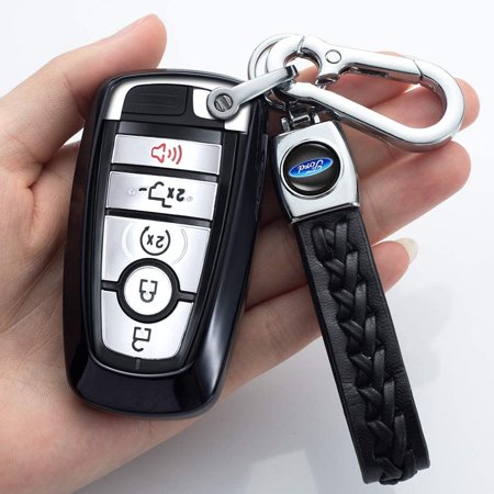 for Ford Key Fob Cover Case TPU Shell Protector Holder with Key Chain ...