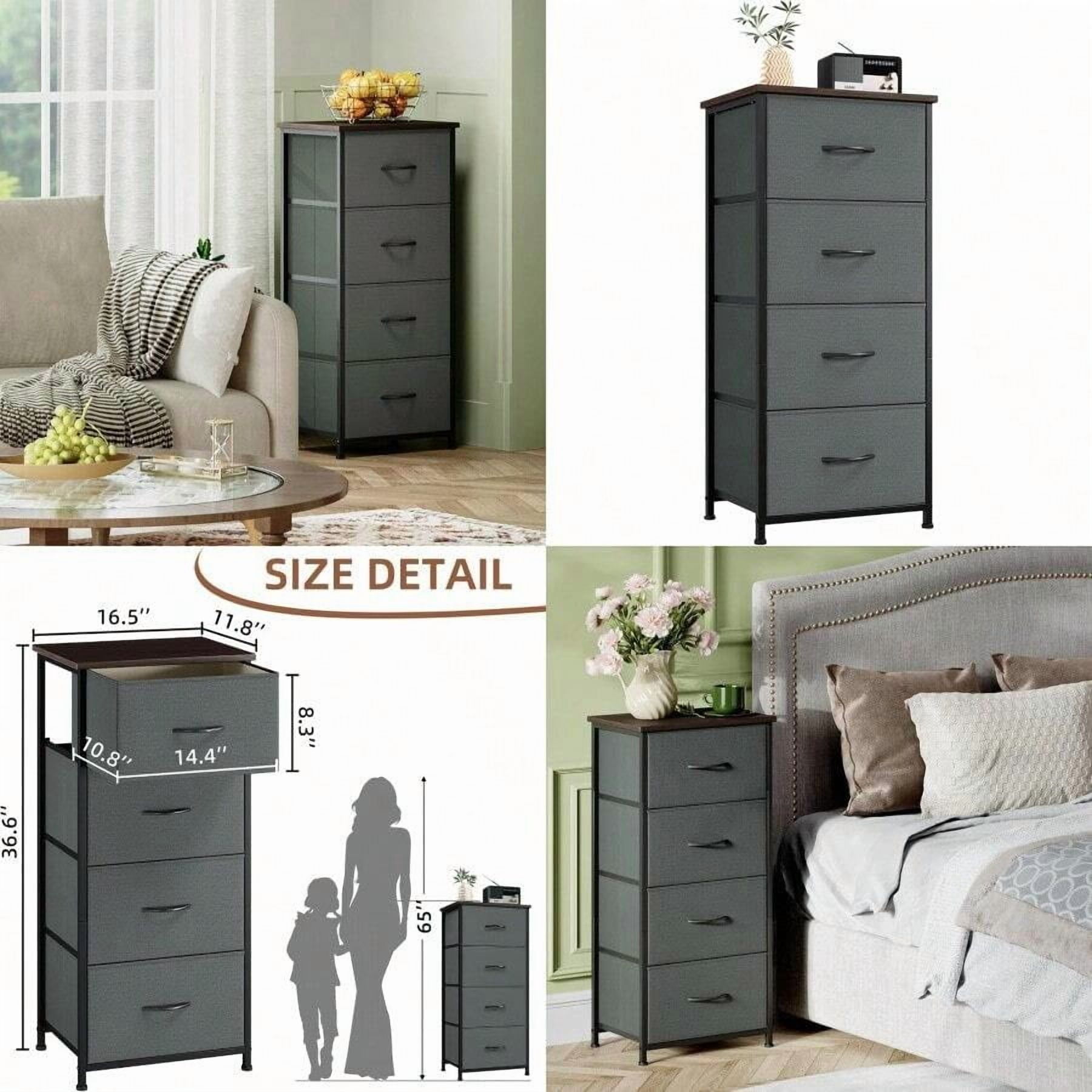 Click here for Na Na Tall Drer For Bedroom 4 Drawer Storage Organ... prices