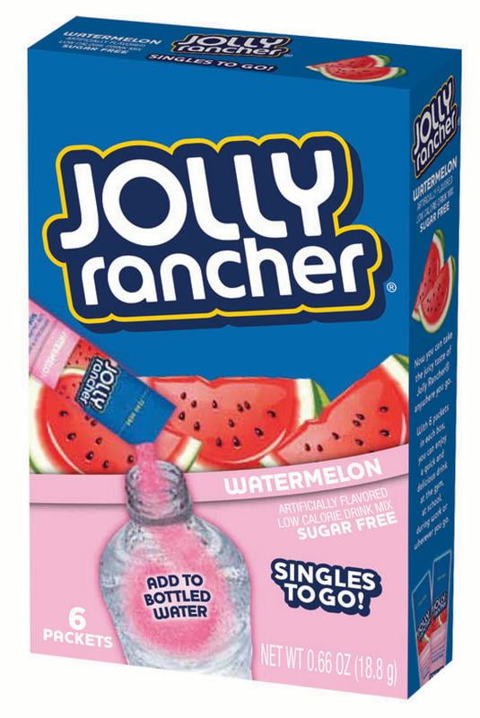 (72 Packets) Jolly Rancher Sugar-Free Watermelon To Go Drink Mix ...